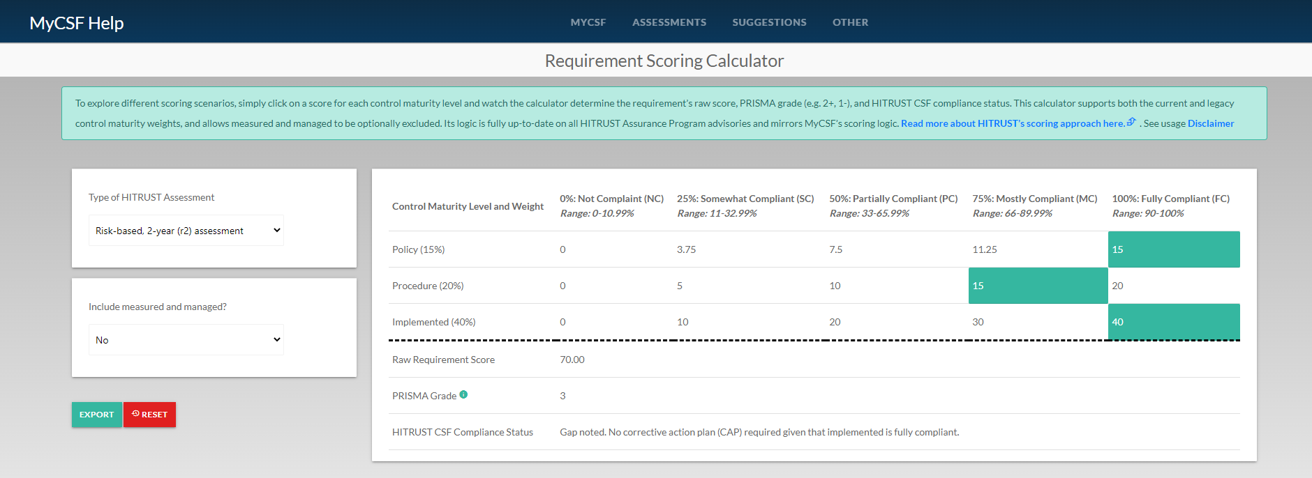 HITRUST Assessment Calculators Improve Accuracy | HITRUST